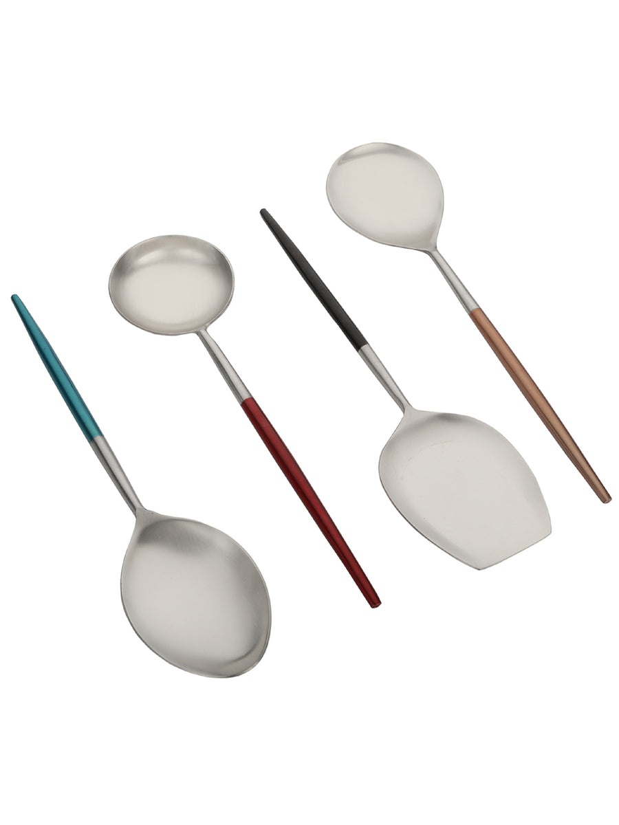 VarEesha Radiant Multi-coloured Handles Matt Finish Stainless Steel ...