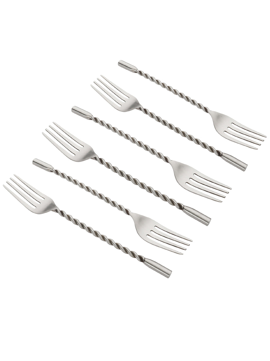 VarEesha Antique Matt Finish Stainless Steel Twisted Handle Forks Set ...