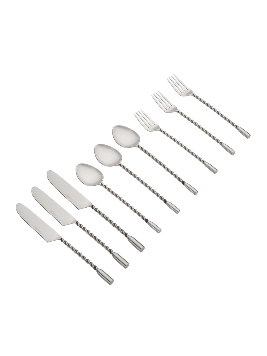 VarEesha Antique Matt Finish Stainless Steel Twisted Handle Cutlery Set ...