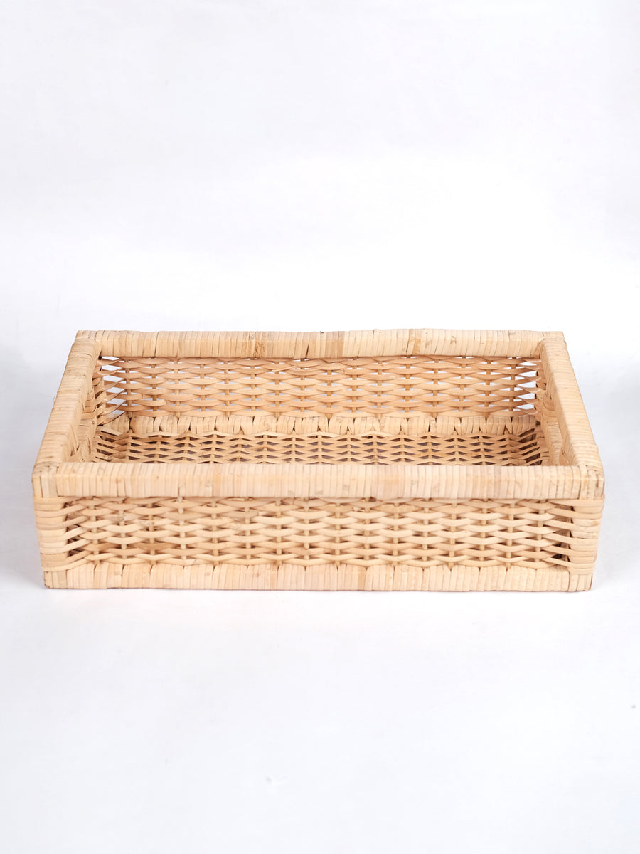 VarEesha Hand Woven Small Rattan Wicker Basket for Fruits/Condiments