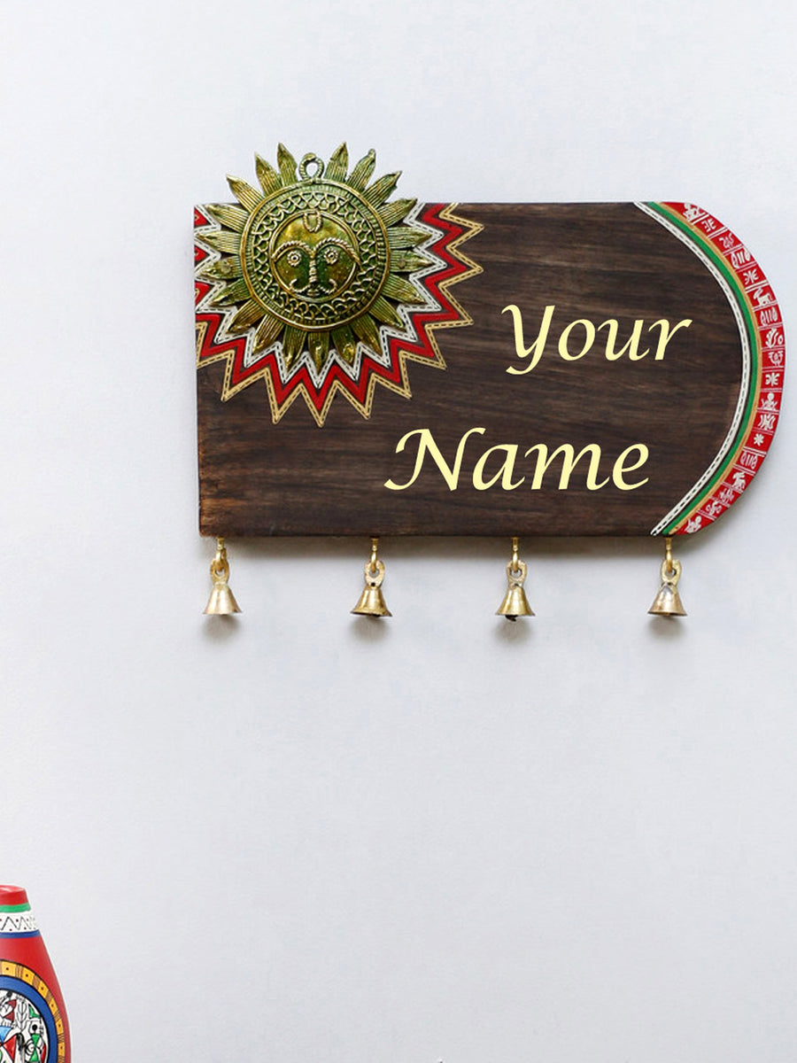 VarEesha Hand Made Dhokra Sun Name Plate
